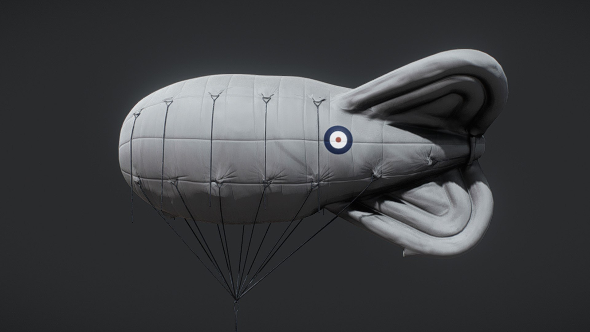 3D Barrage Balloon WW2 Model - TurboSquid 2387796
