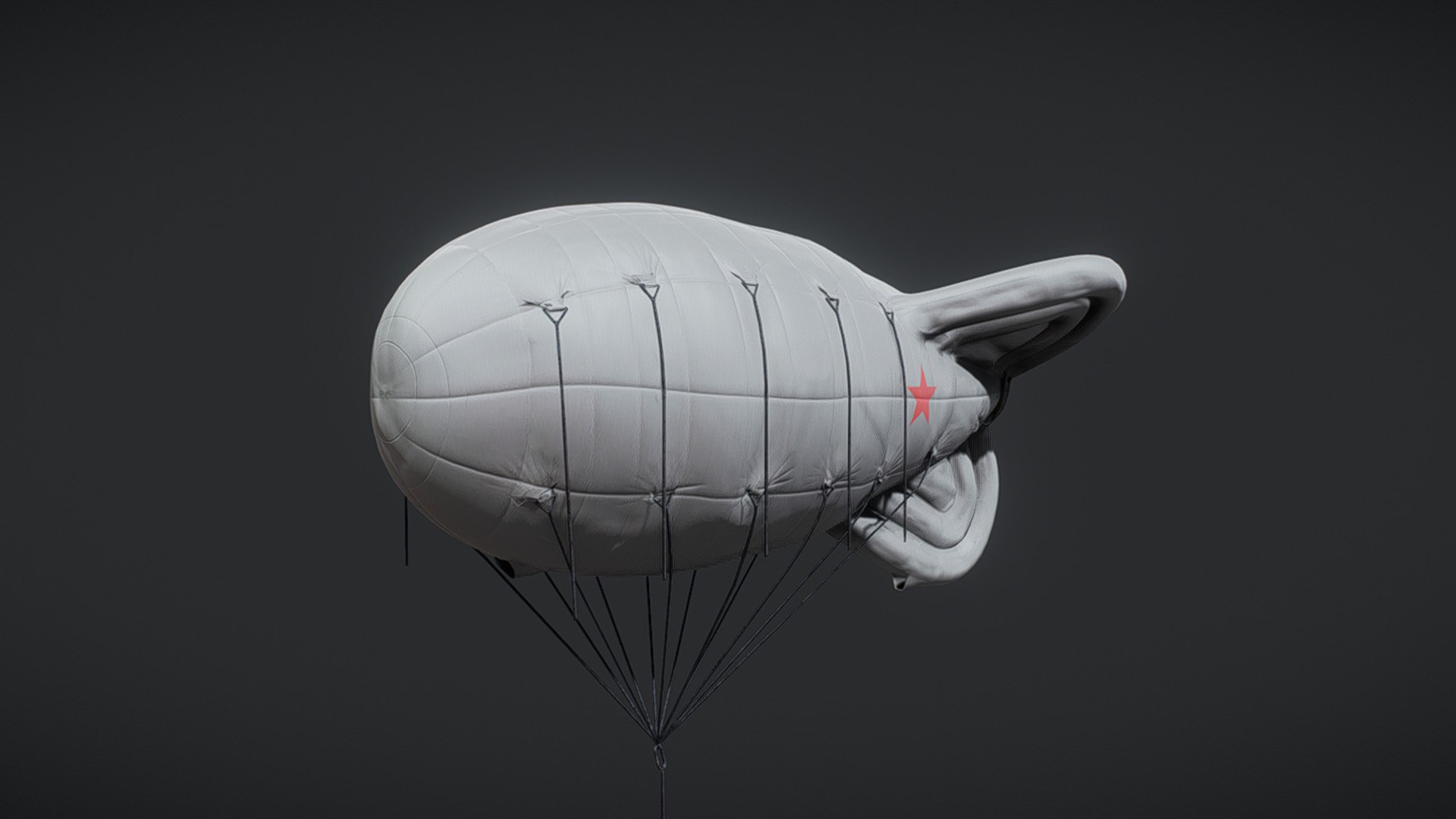 3D Barrage Balloon WW2 Model - TurboSquid 2387796