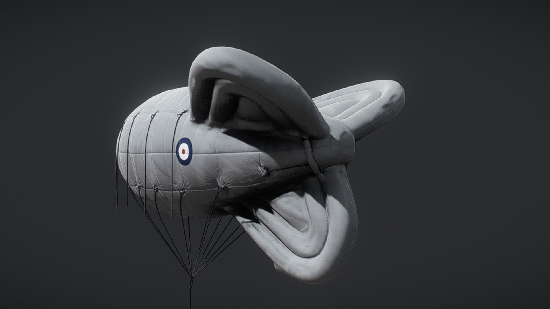 3D Barrage Balloon WW2 Model - TurboSquid 2387796