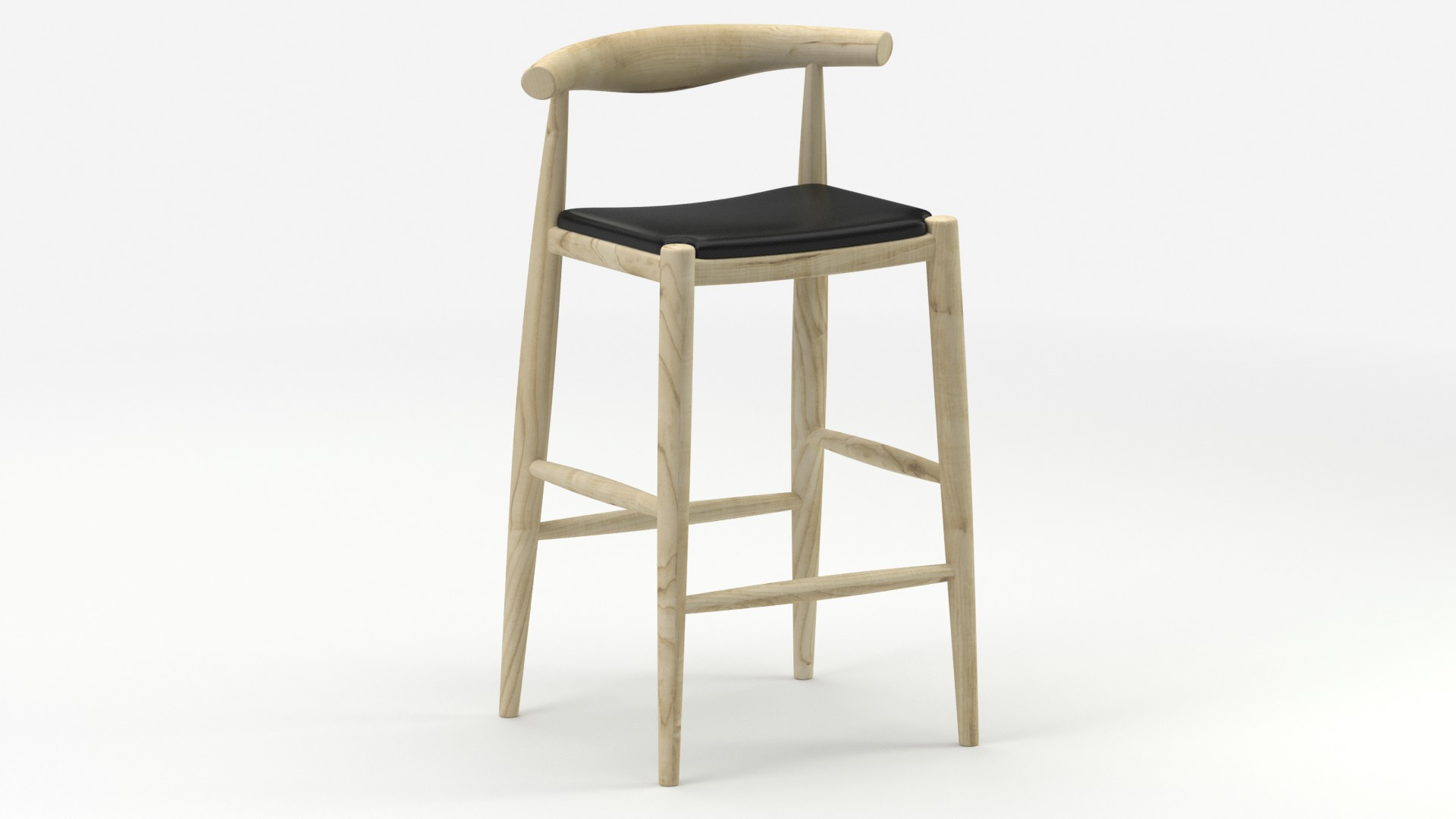 Stool carl hansen 3D model - TurboSquid 1649027