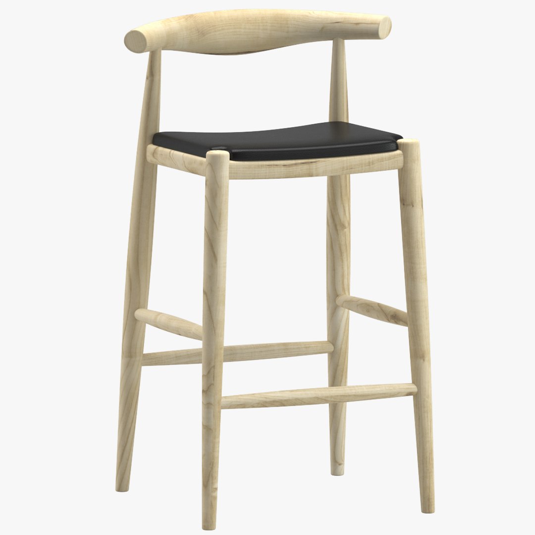 Stool carl hansen 3D model - TurboSquid 1649027