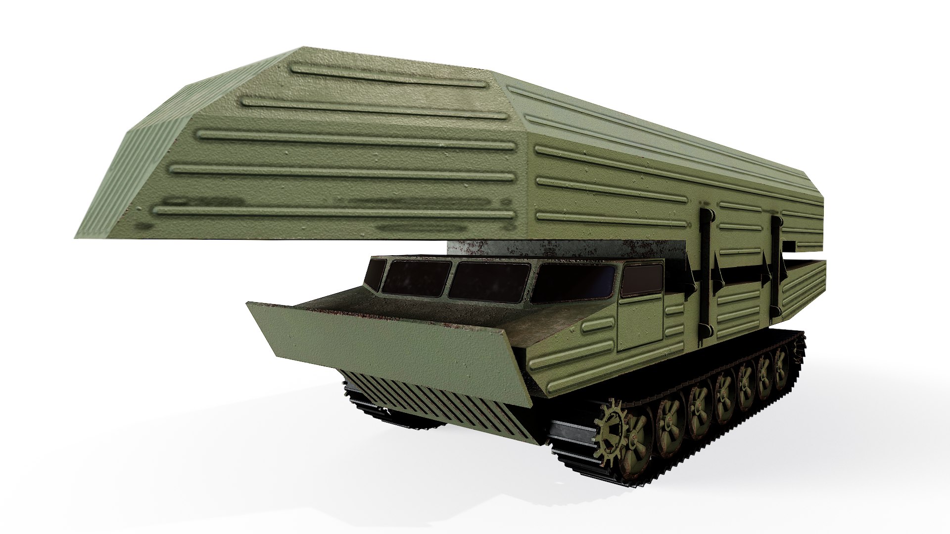 Tracked Self - Propelled Ferry GSP 3D Model - TurboSquid 1835338