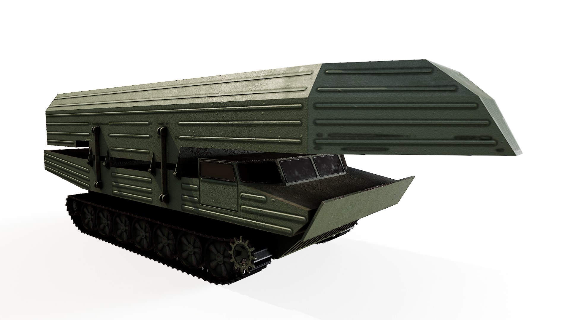 Tracked Self - Propelled Ferry GSP 3D Model - TurboSquid 1835338