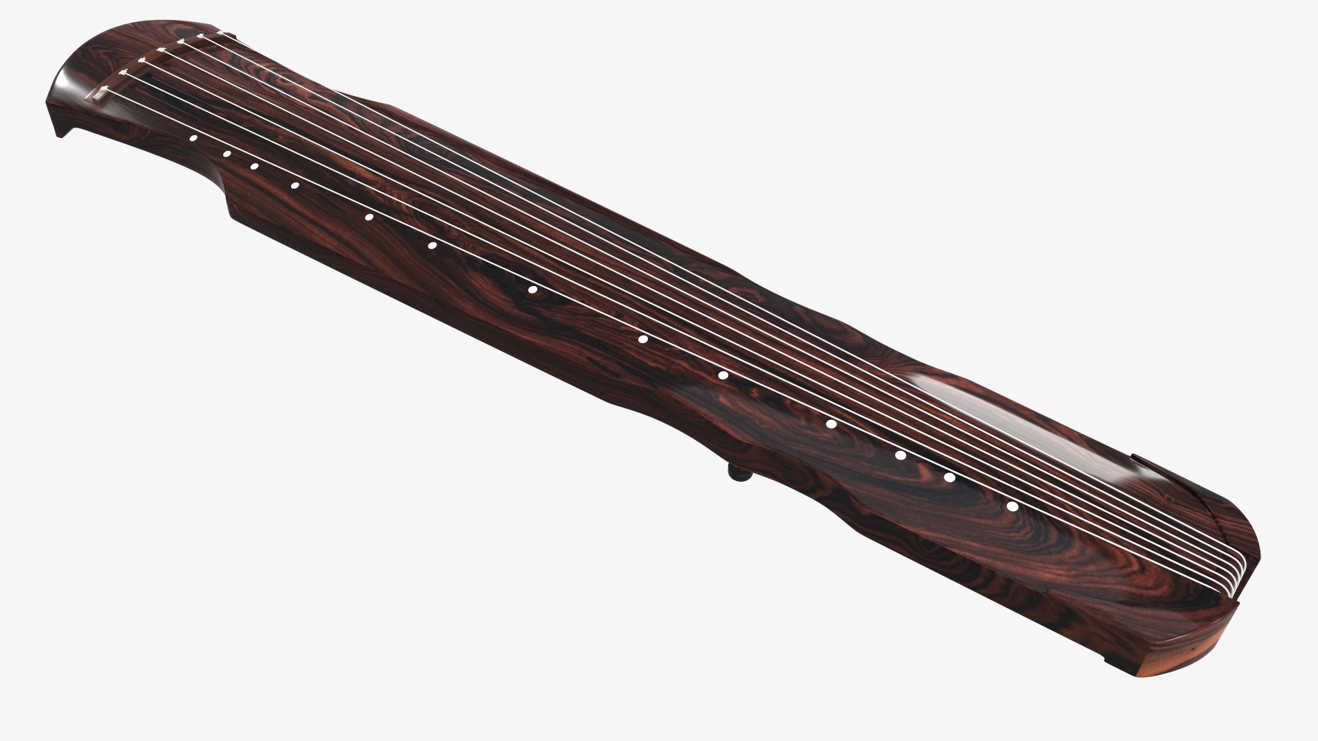 Zither Chinese Musical 3D Model - TurboSquid 1678100