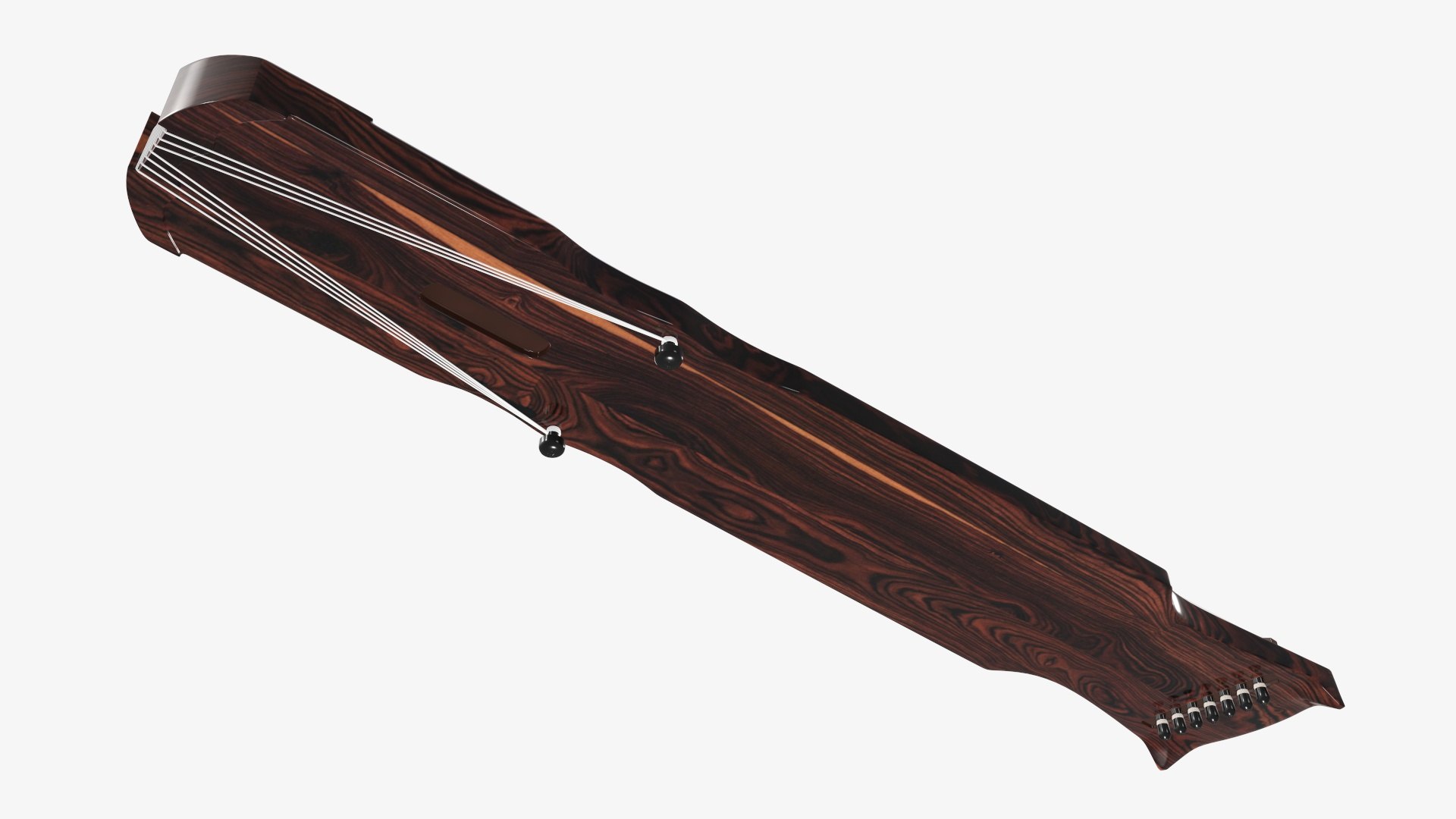 Zither Chinese Musical 3D Model - TurboSquid 1678100