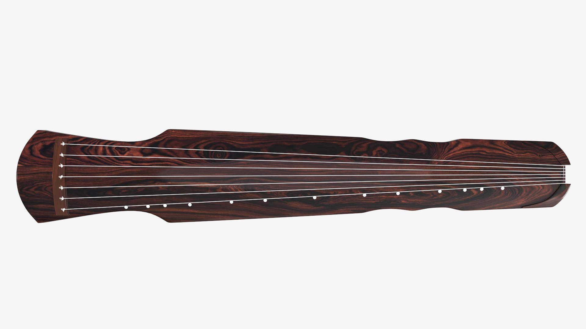 Zither Chinese Musical 3D Model - TurboSquid 1678100