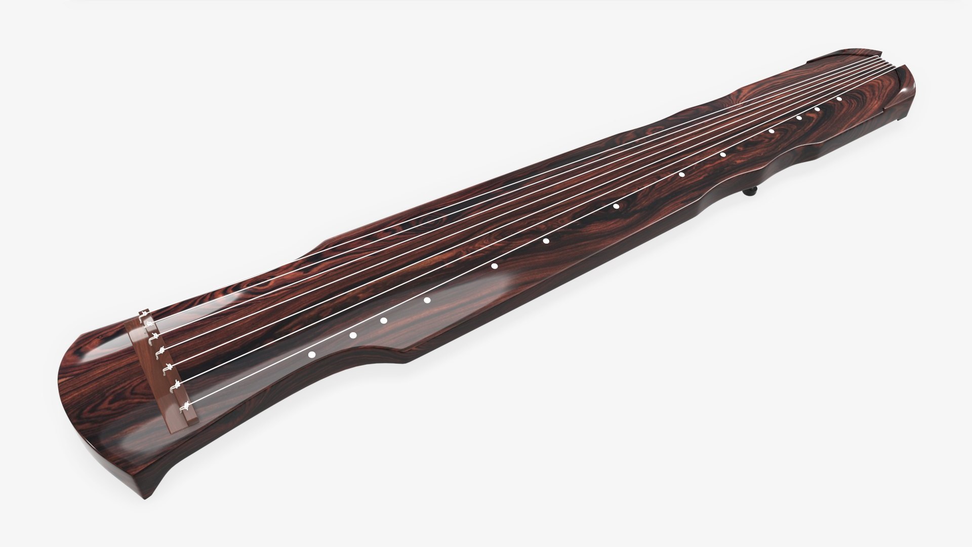 Zither Chinese Musical 3D Model - TurboSquid 1678100