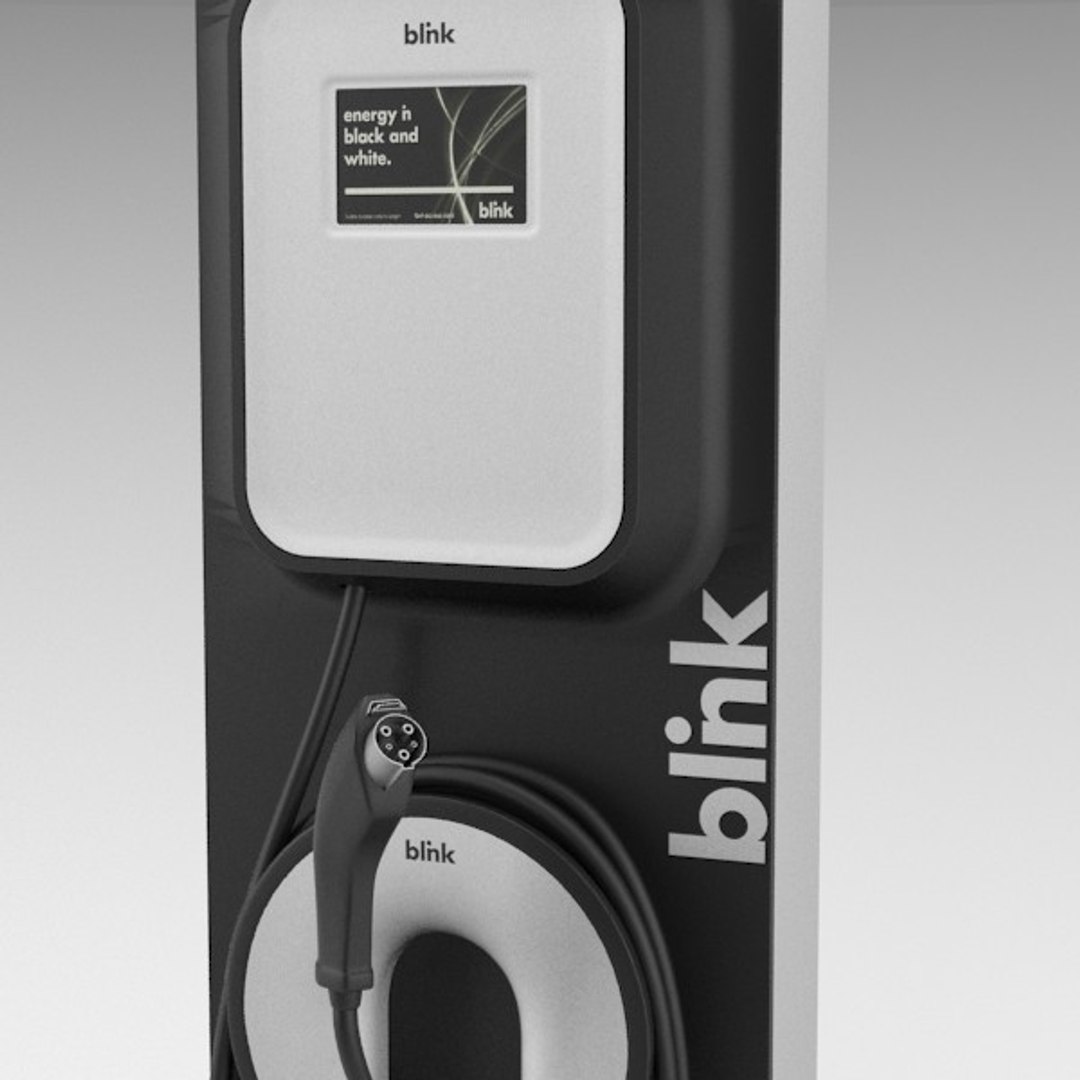 3d Model Of Blink Electric Vehicle Charger