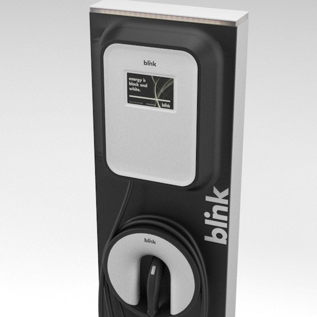 3d Model Of Blink Electric Vehicle Charger