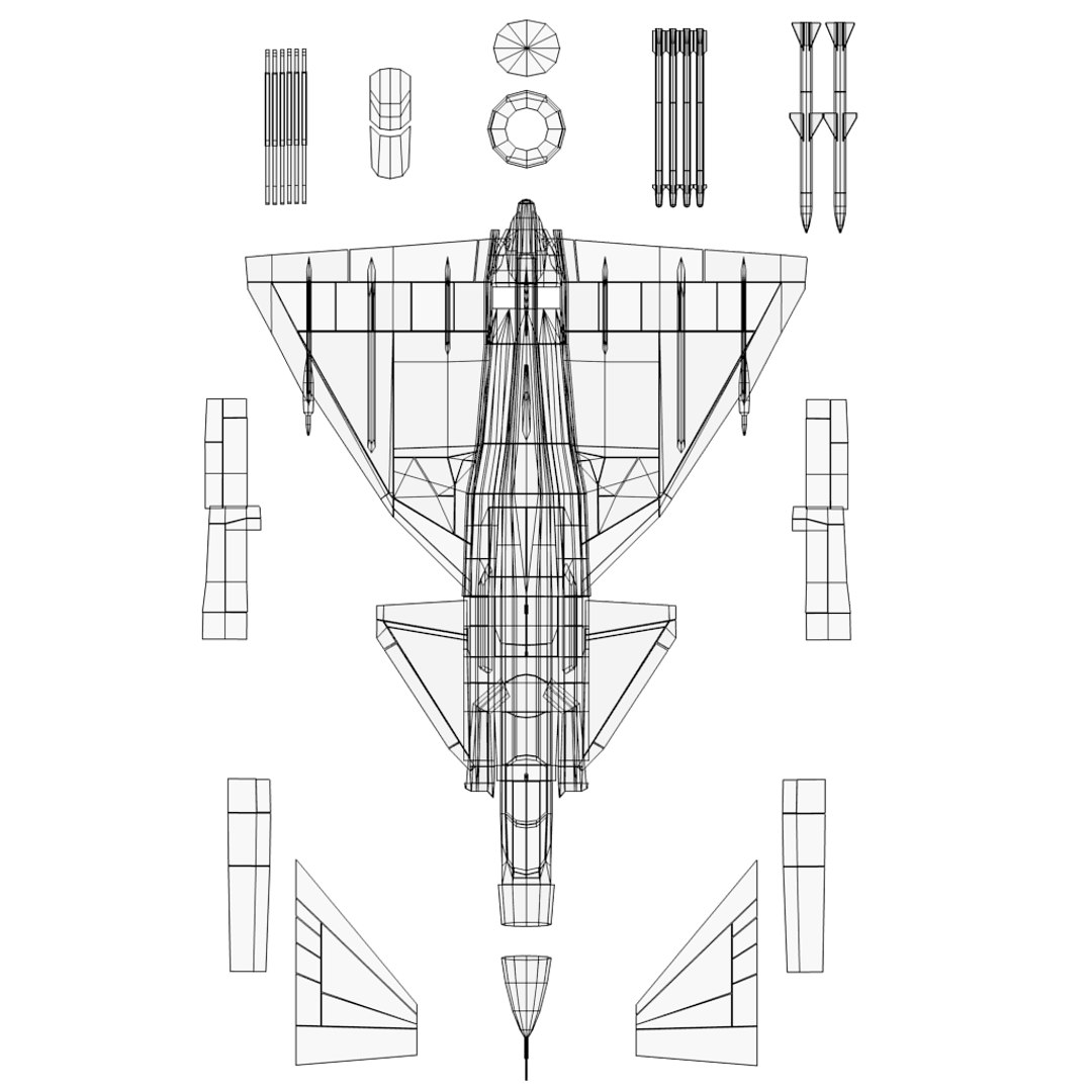 3d Saab Viggen Model