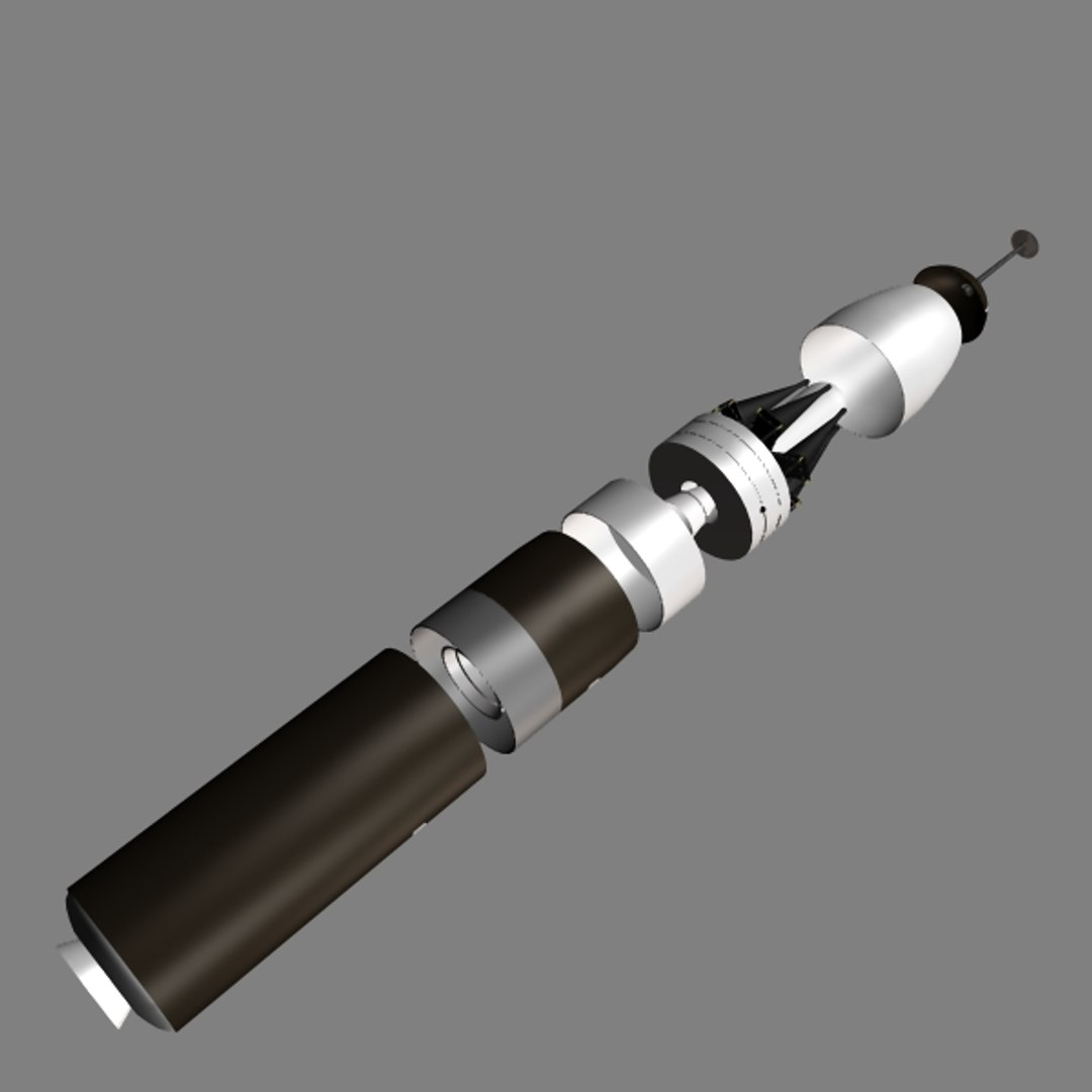 3ds Max Trident C4 Missile