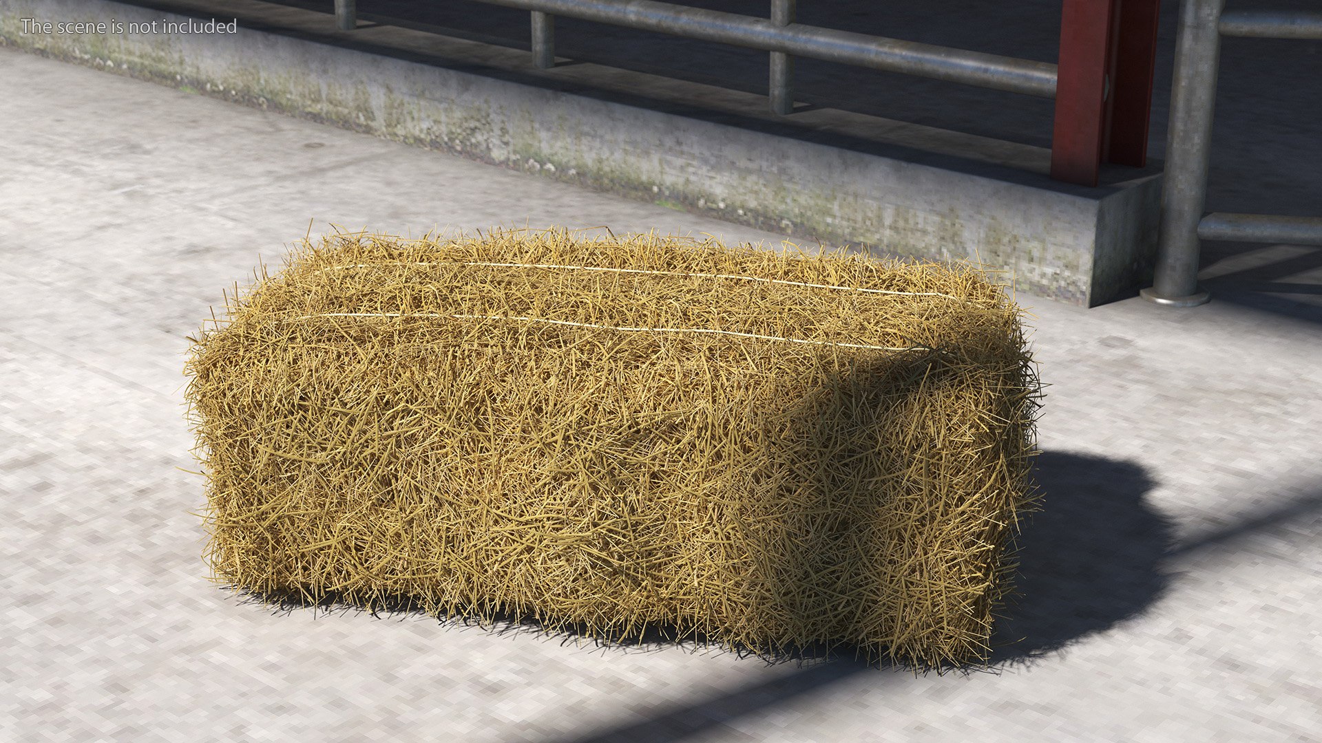 3D Straw Square Bale - TurboSquid 2152193