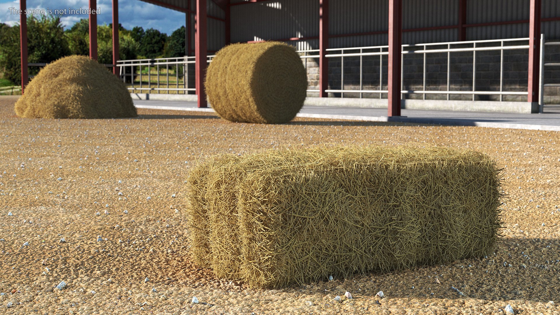 3D Straw Square Bale - TurboSquid 2152193