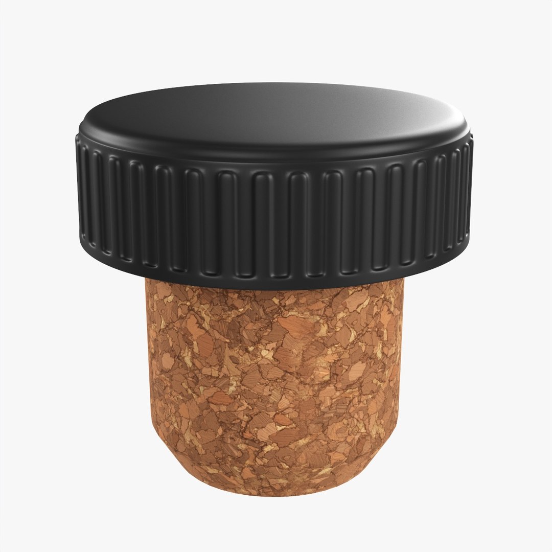 3D Plastic cork bottle cap model - TurboSquid 1794168