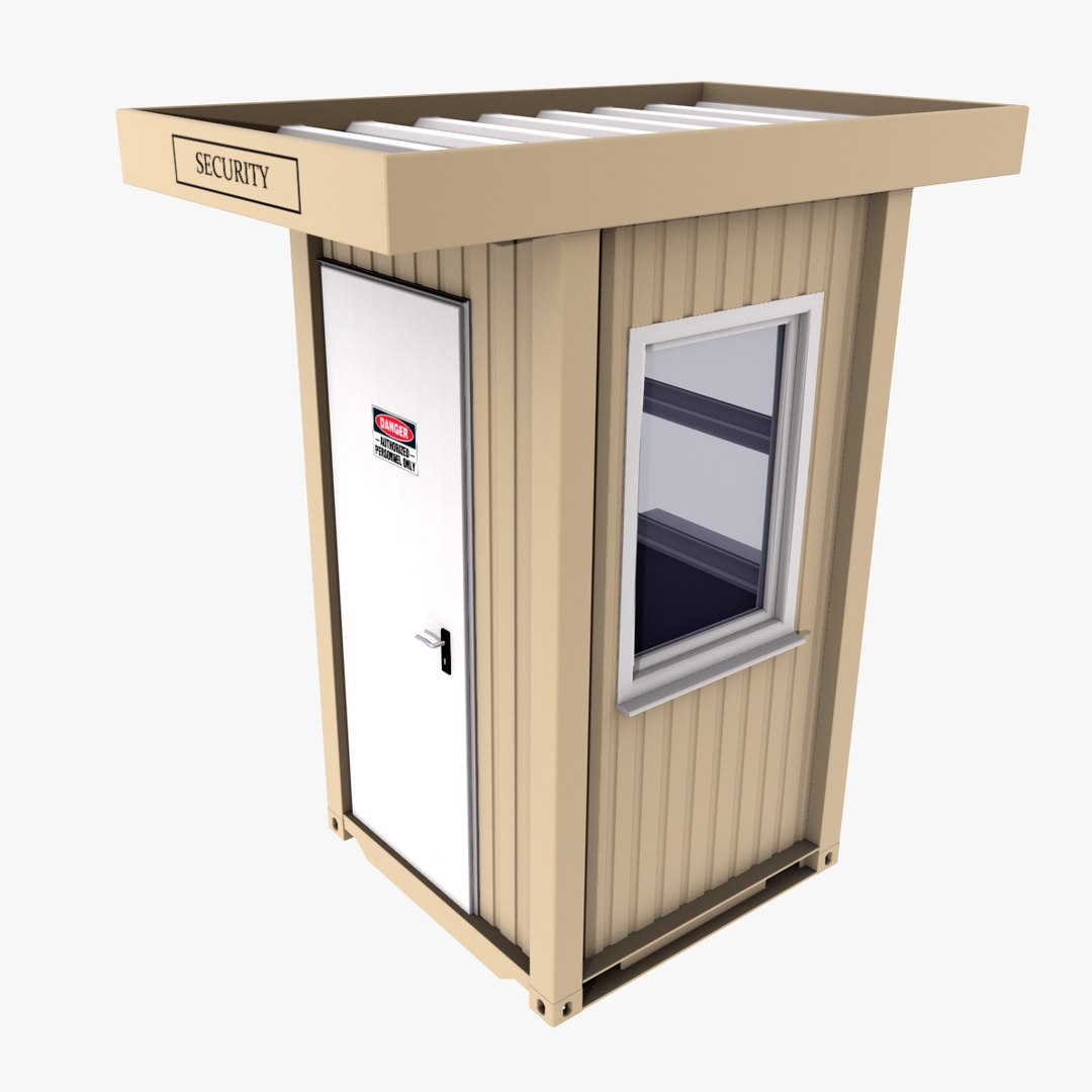 3D Model Security Booth - TurboSquid 1087809