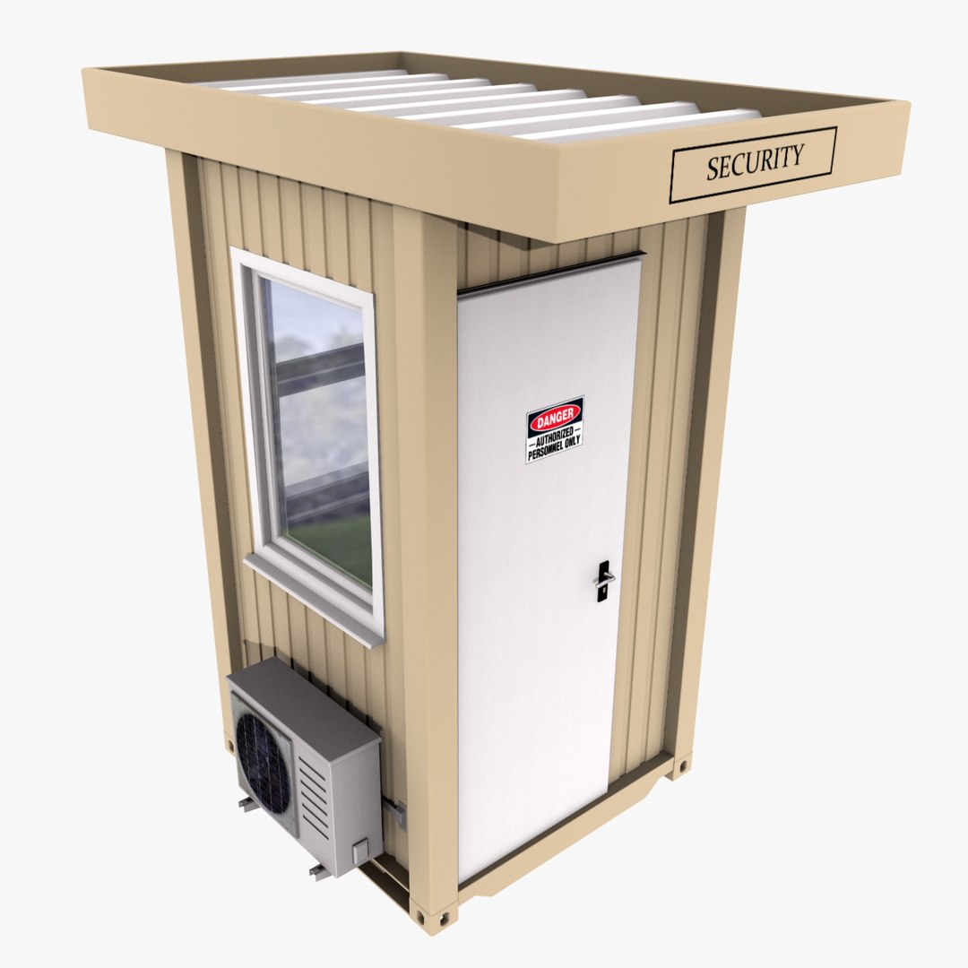 3D Model Security Booth - TurboSquid 1087809