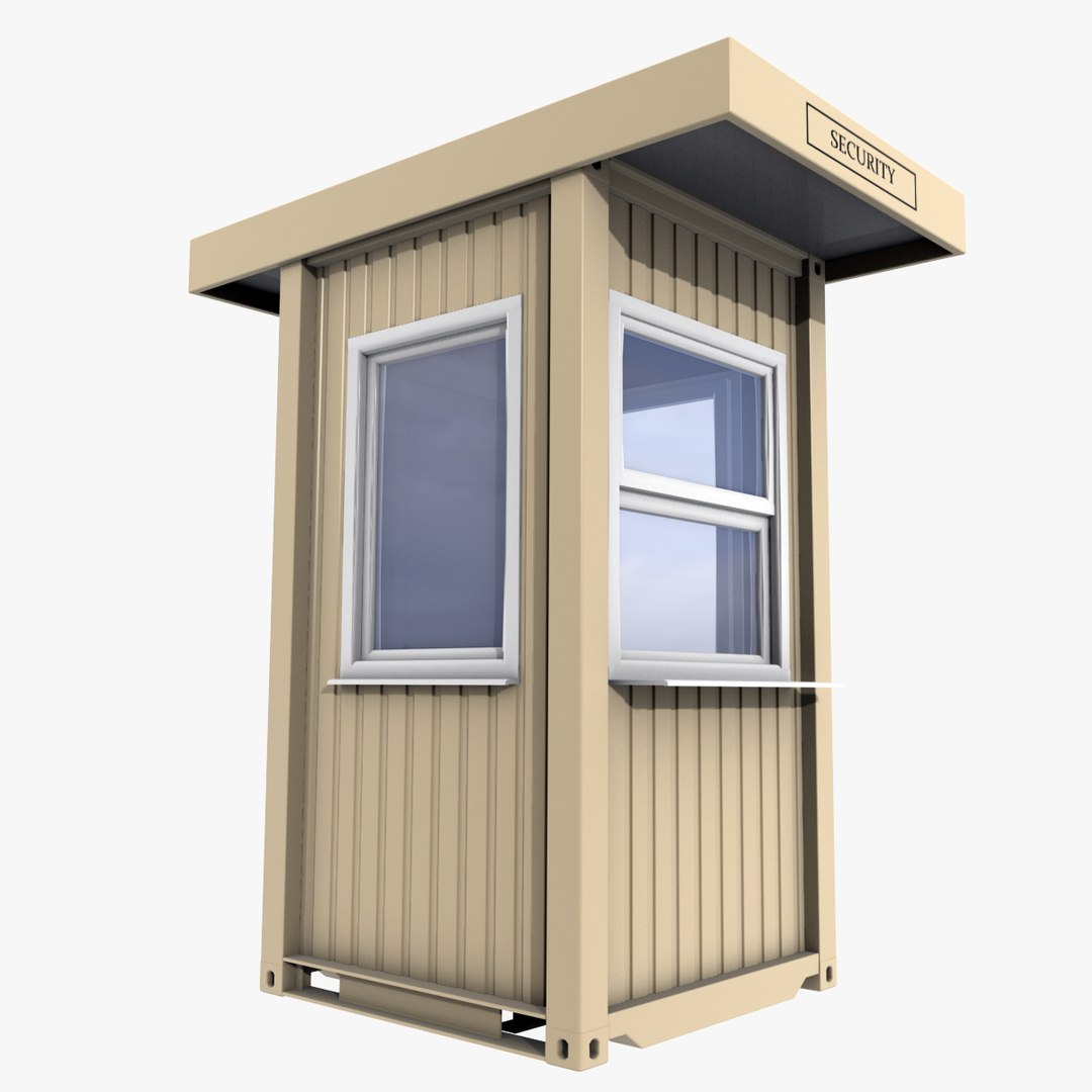 3D Model Security Booth - TurboSquid 1087809