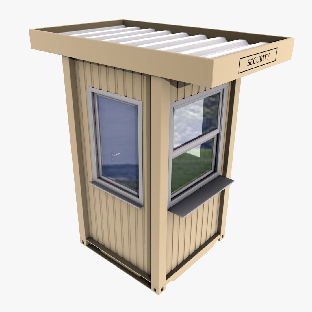 3D Model Security Booth - TurboSquid 1087809