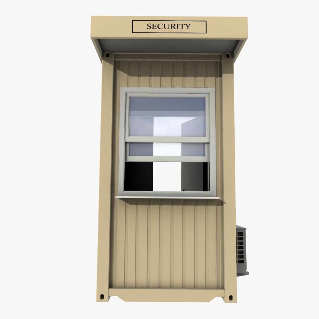 3D Model Security Booth - TurboSquid 1087809