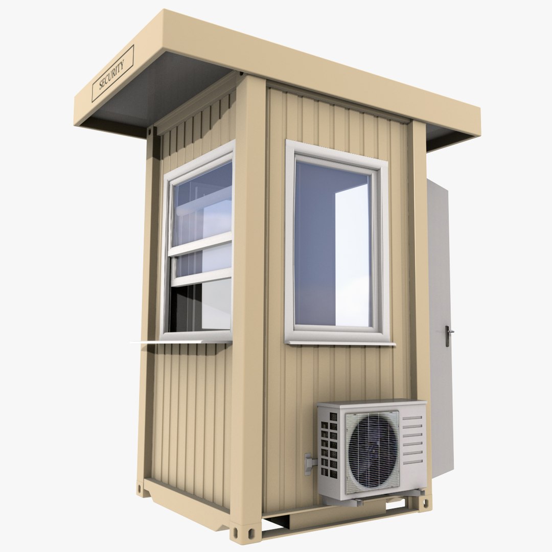 3D Model Security Booth - TurboSquid 1087809