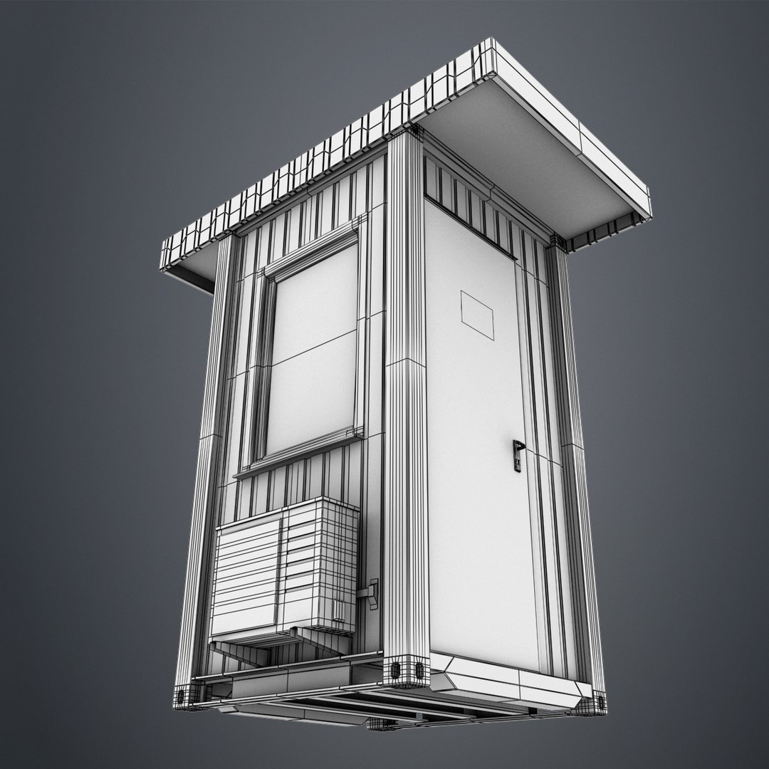 3D Model Security Booth - TurboSquid 1087809
