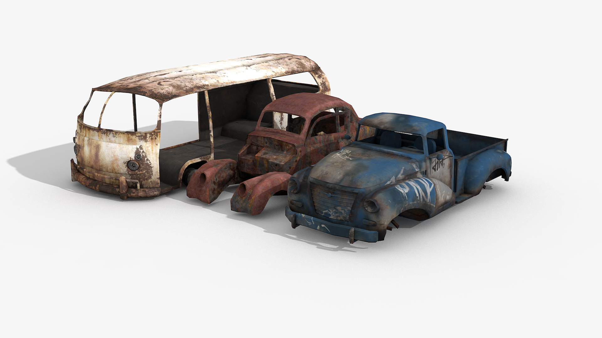 Junkyard Vol 3 Vehicles 3D Model - TurboSquid 1560116