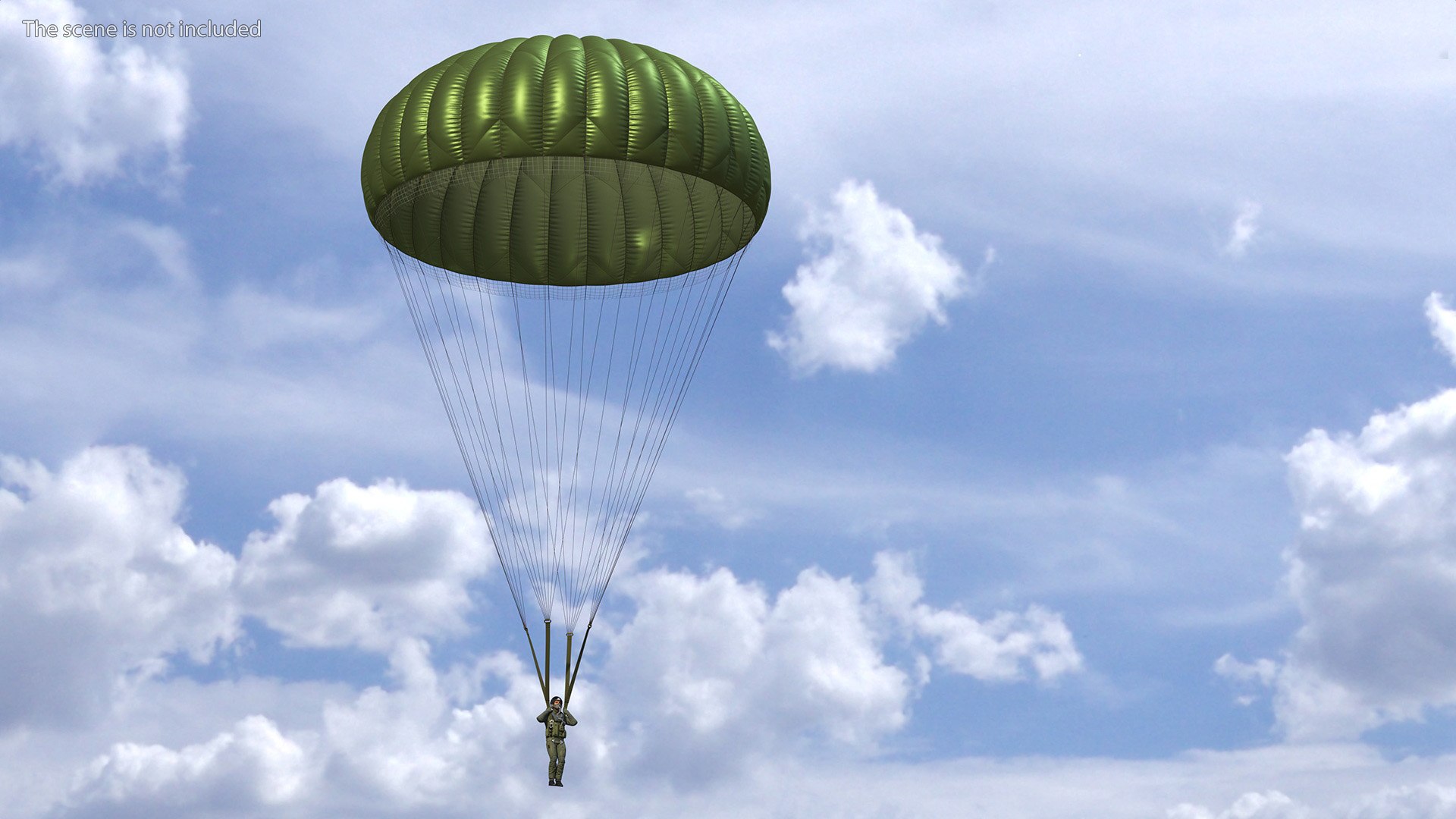 Parachute With US Military Pilot 3D - TurboSquid 2228870