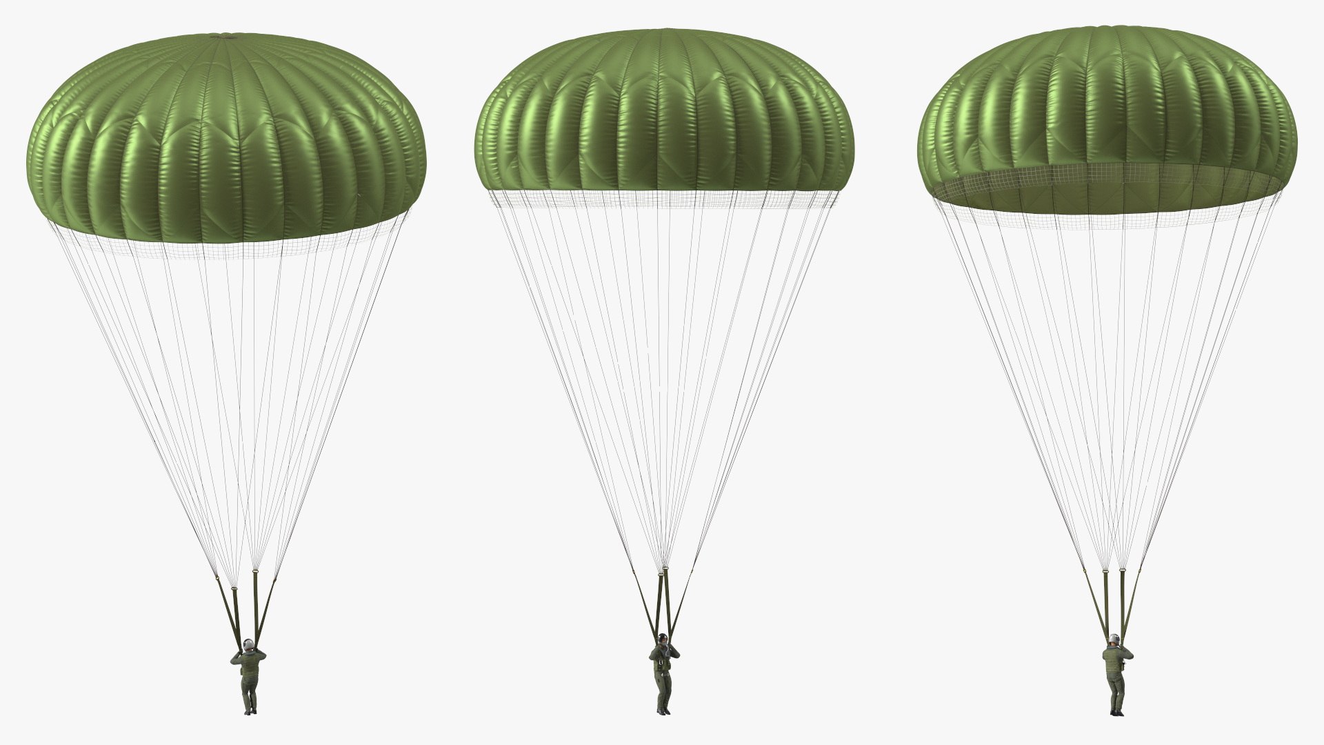 Parachute With US Military Pilot 3D - TurboSquid 2228870