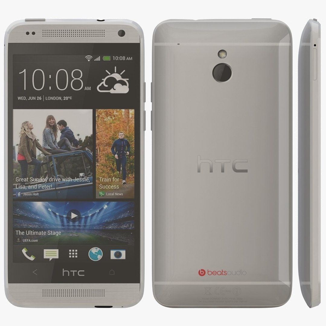 htc mini silver 3d model