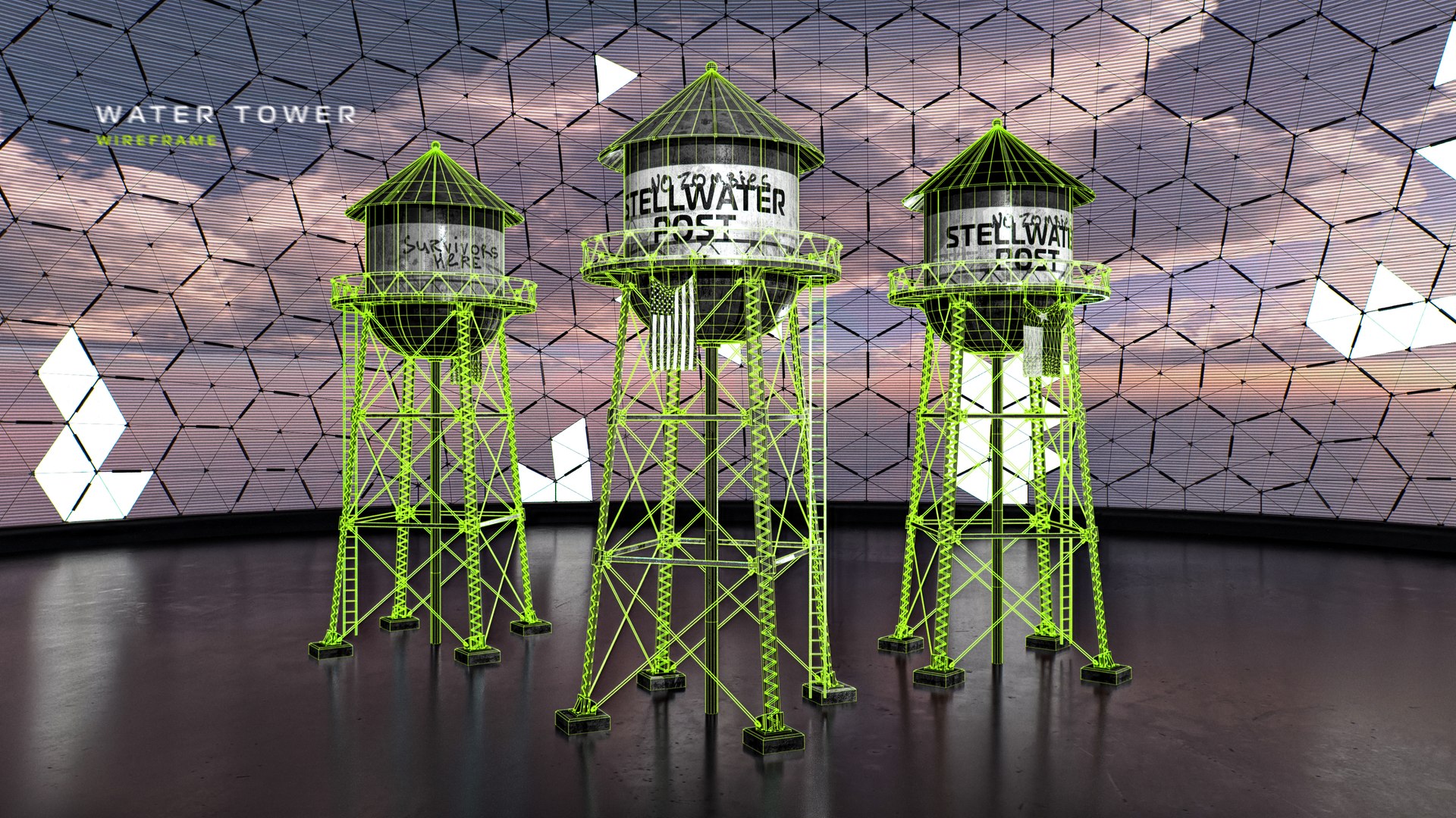 WATER TOWER SAFE AREA 3D Model - TurboSquid 2267497