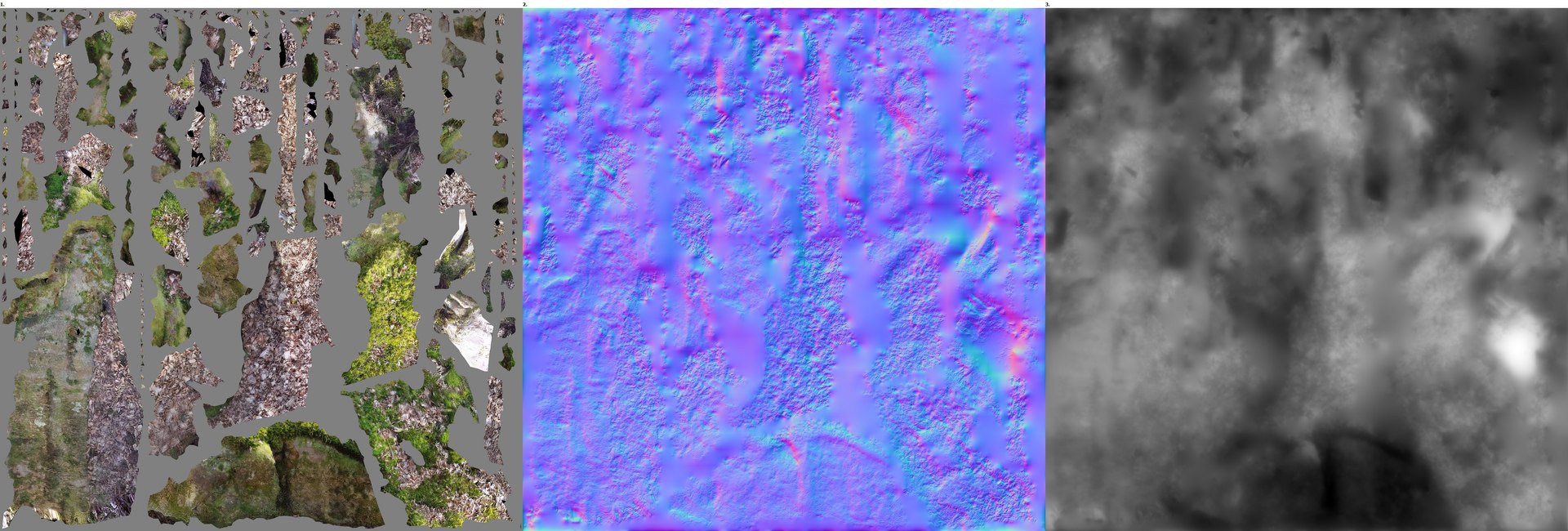 3D Rock Scanned Tree Forest Model | 1143583 | TurboSquid