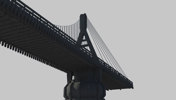obj bridge modeled details