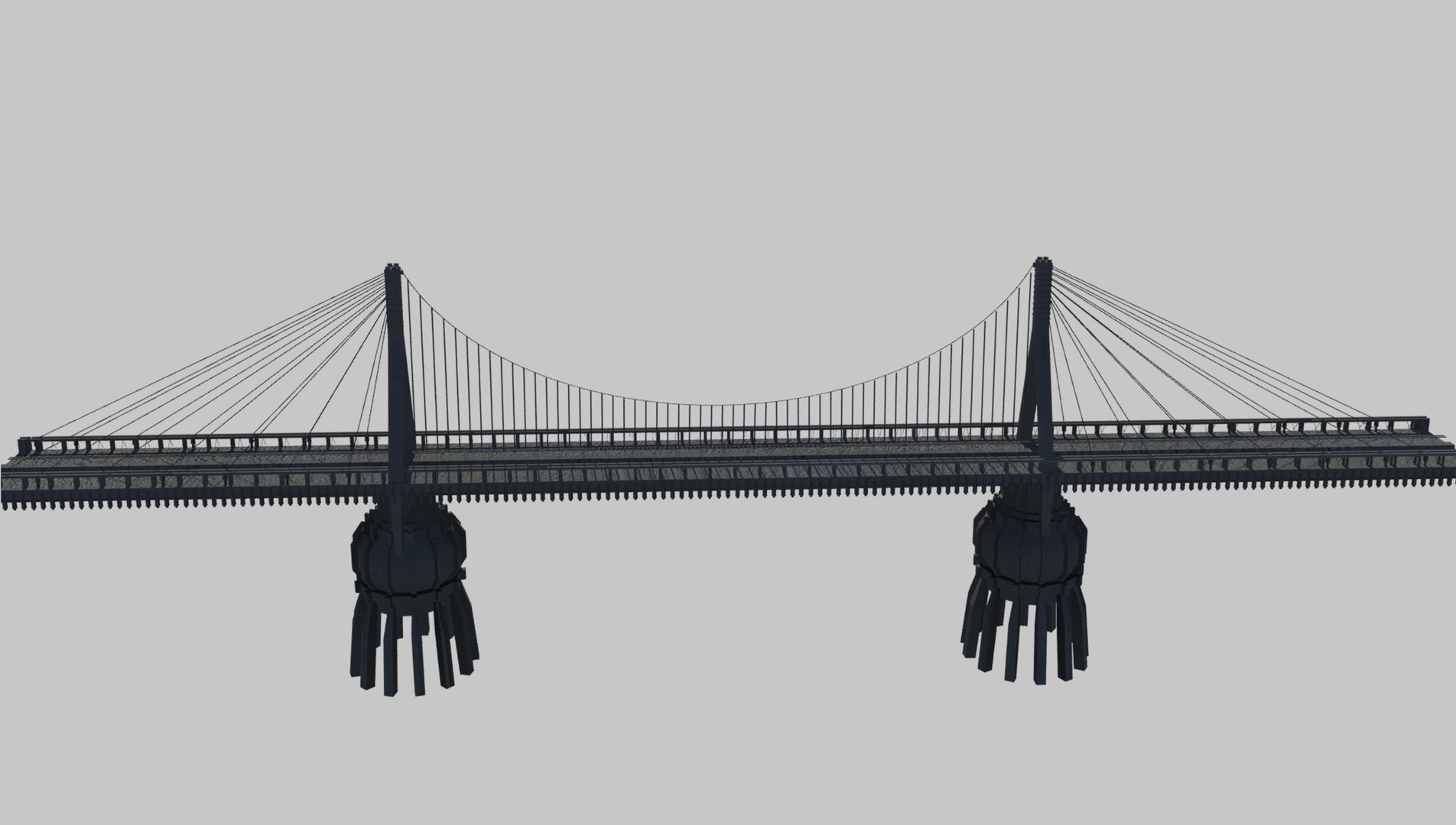 Obj Bridge Modeled Details