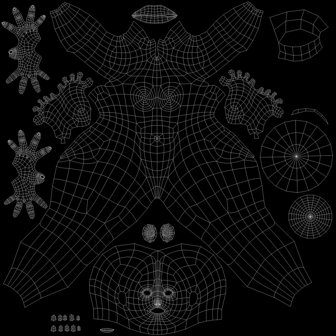 Female Base Mesh 3d Model