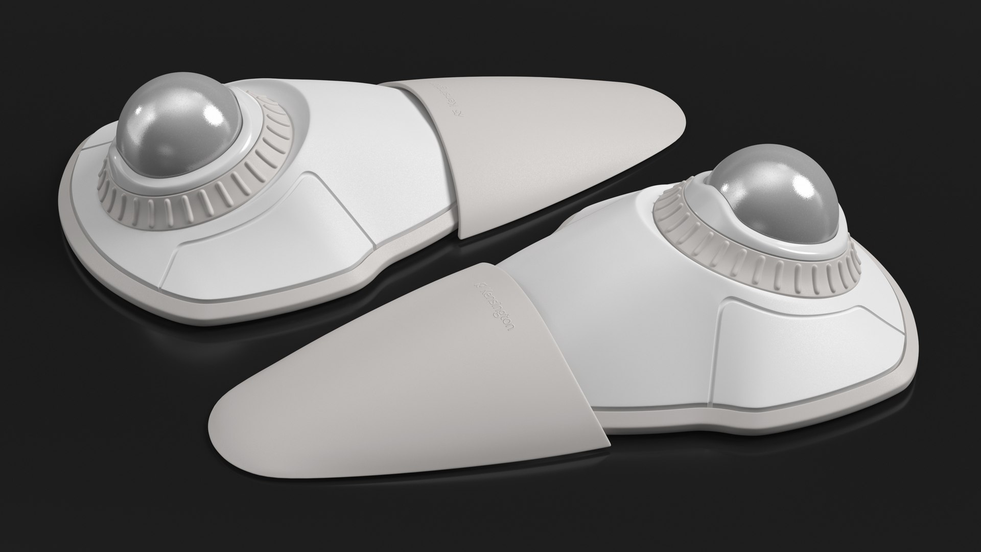 Trackball Mouse White Color model - TurboSquid 2160866