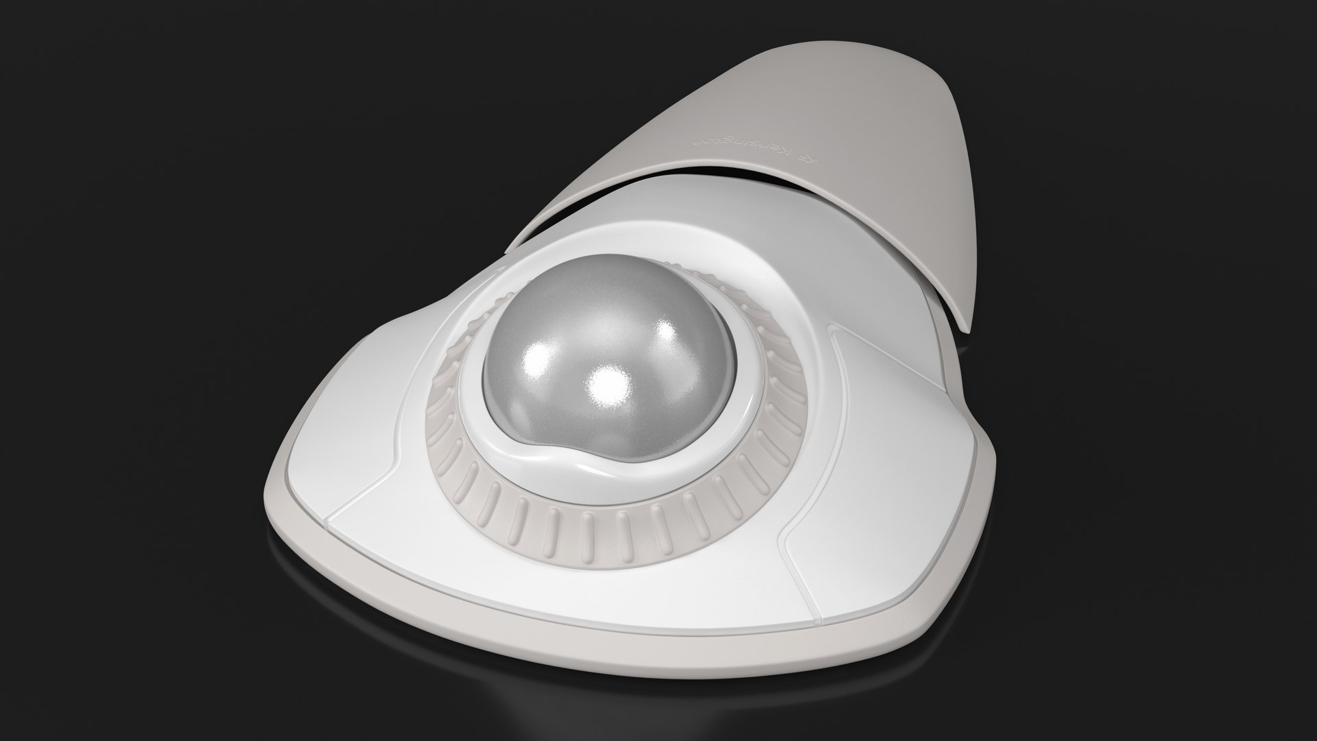 Trackball Mouse White Color model - TurboSquid 2160866