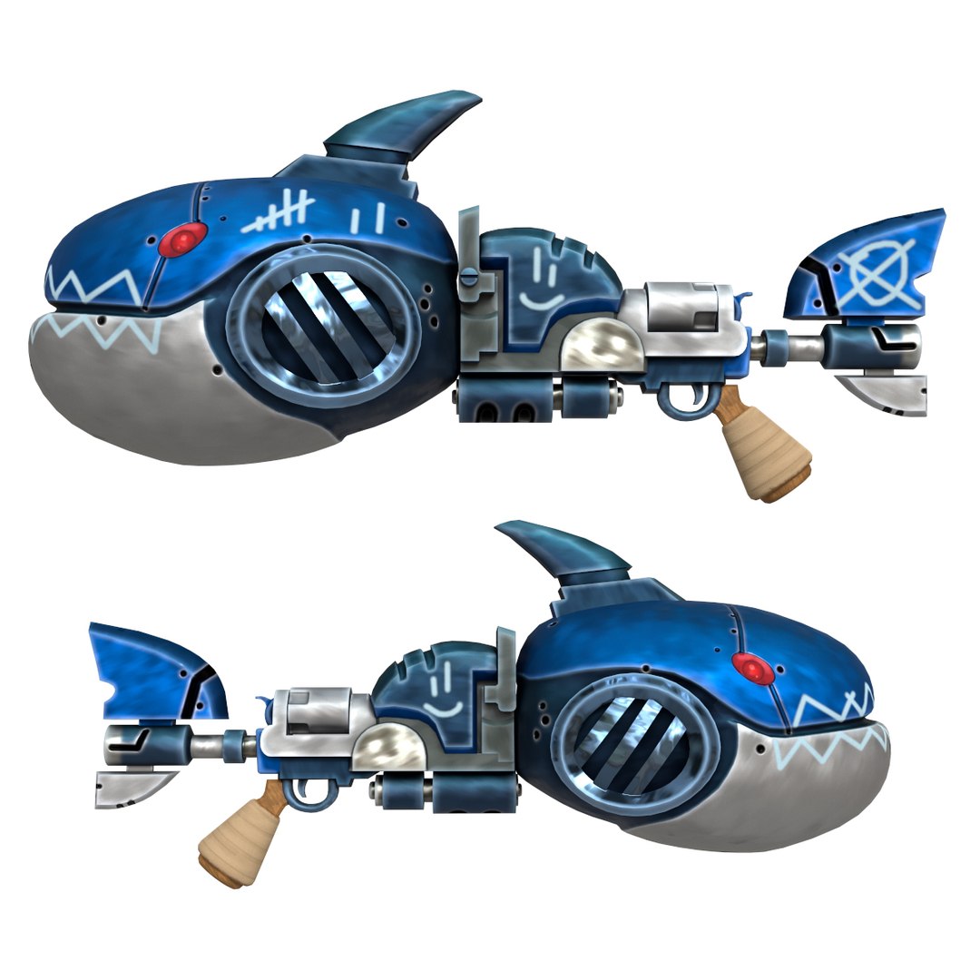 Stylized Shark Gun 3D Model - TurboSquid 2340003