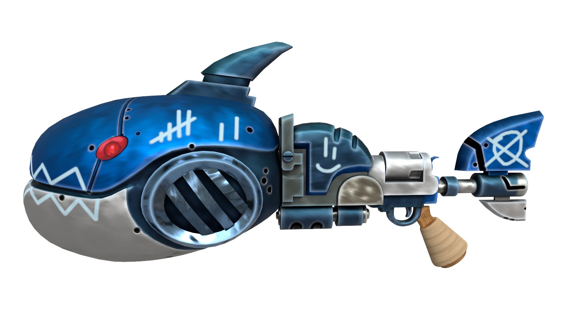 Stylized Shark Gun 3D Model - TurboSquid 2340003