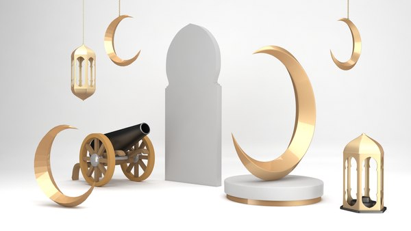 Ramadan Set 3D model - TurboSquid 1784463