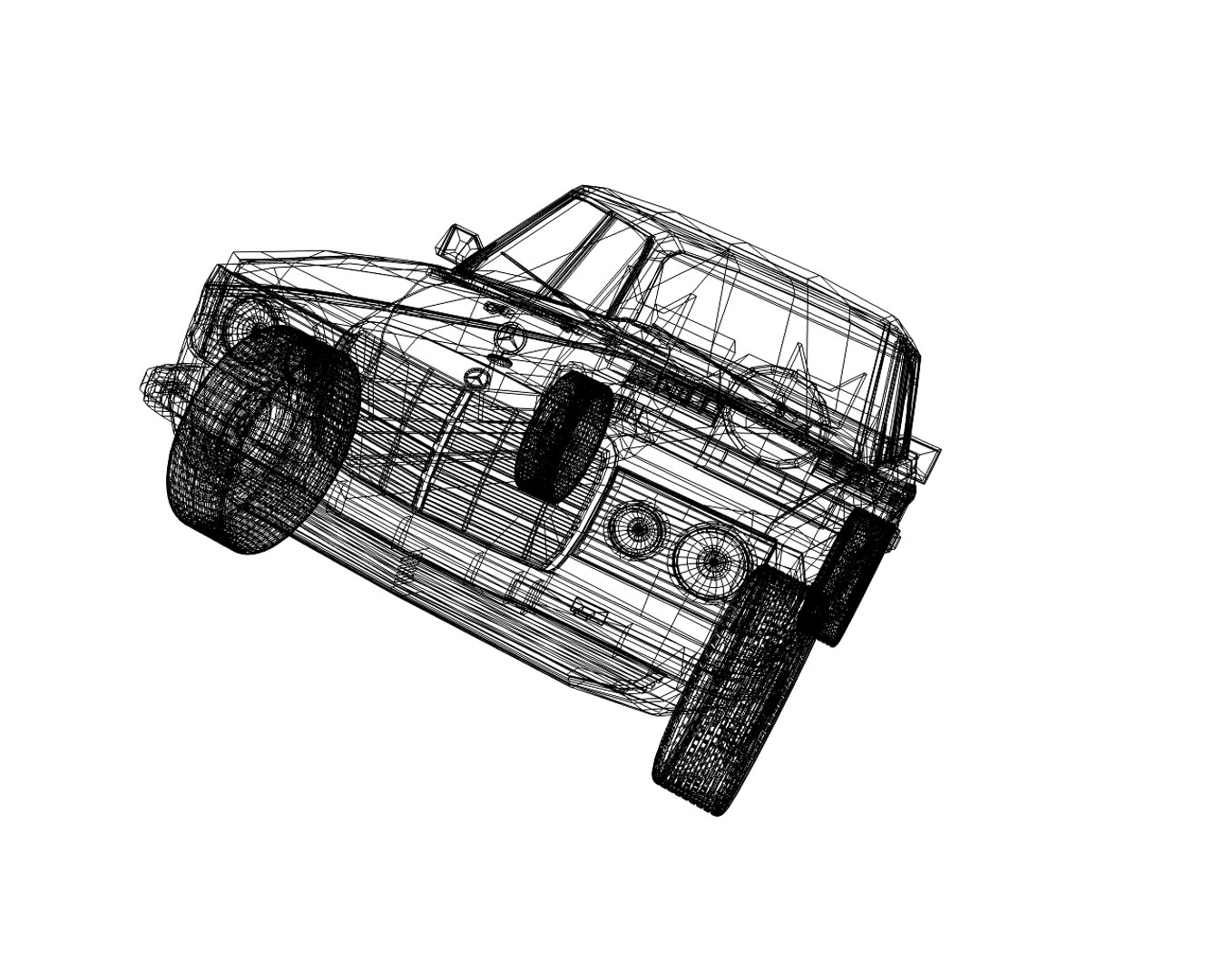 Mercedes W123 3d Model