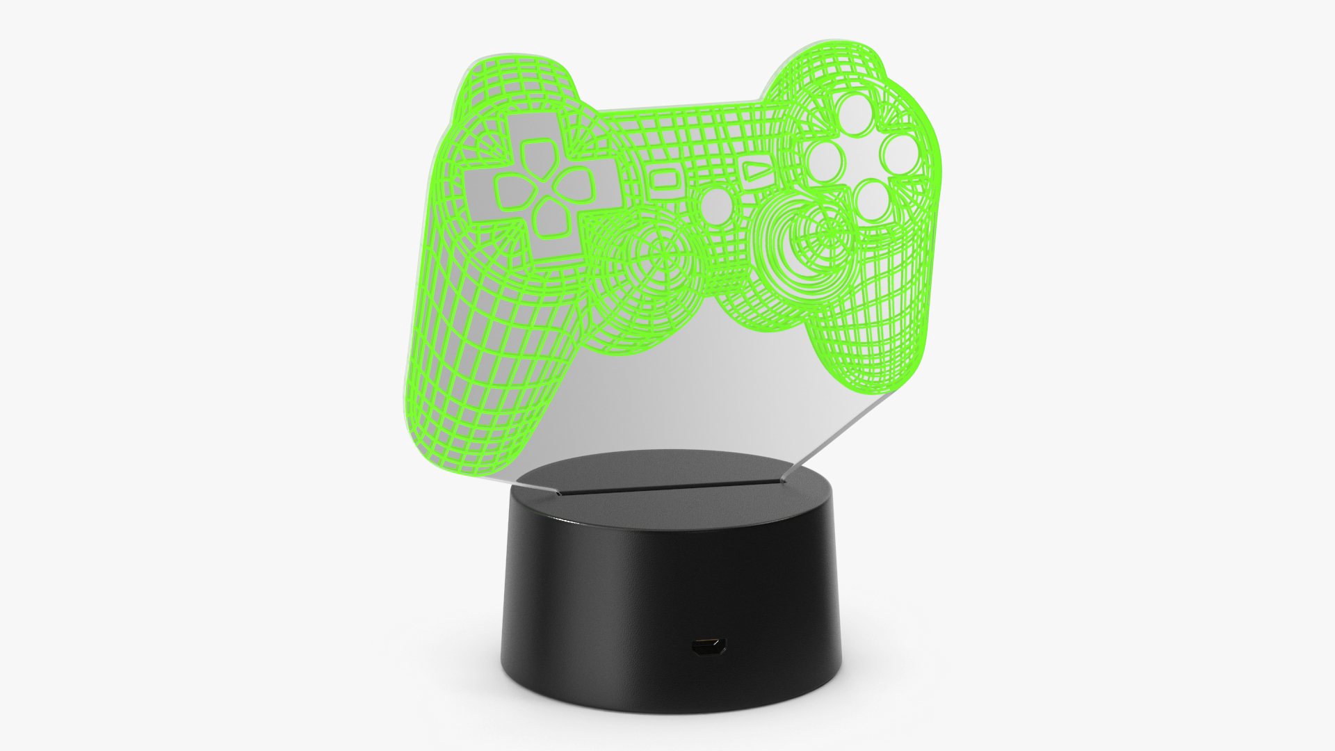 Console Controller 3D Lamp Green 3D Model - TurboSquid 2098268