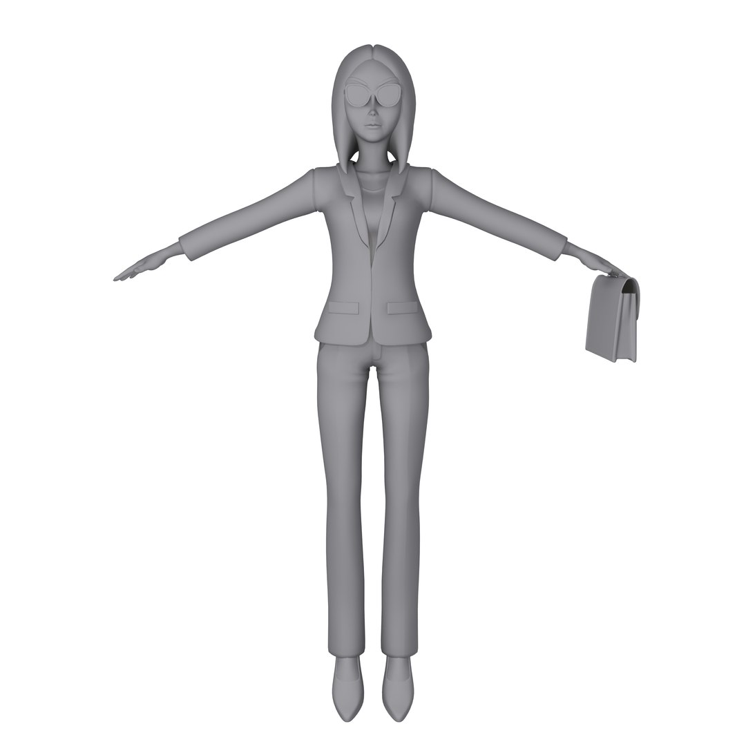 3D business woman - TurboSquid 1515489