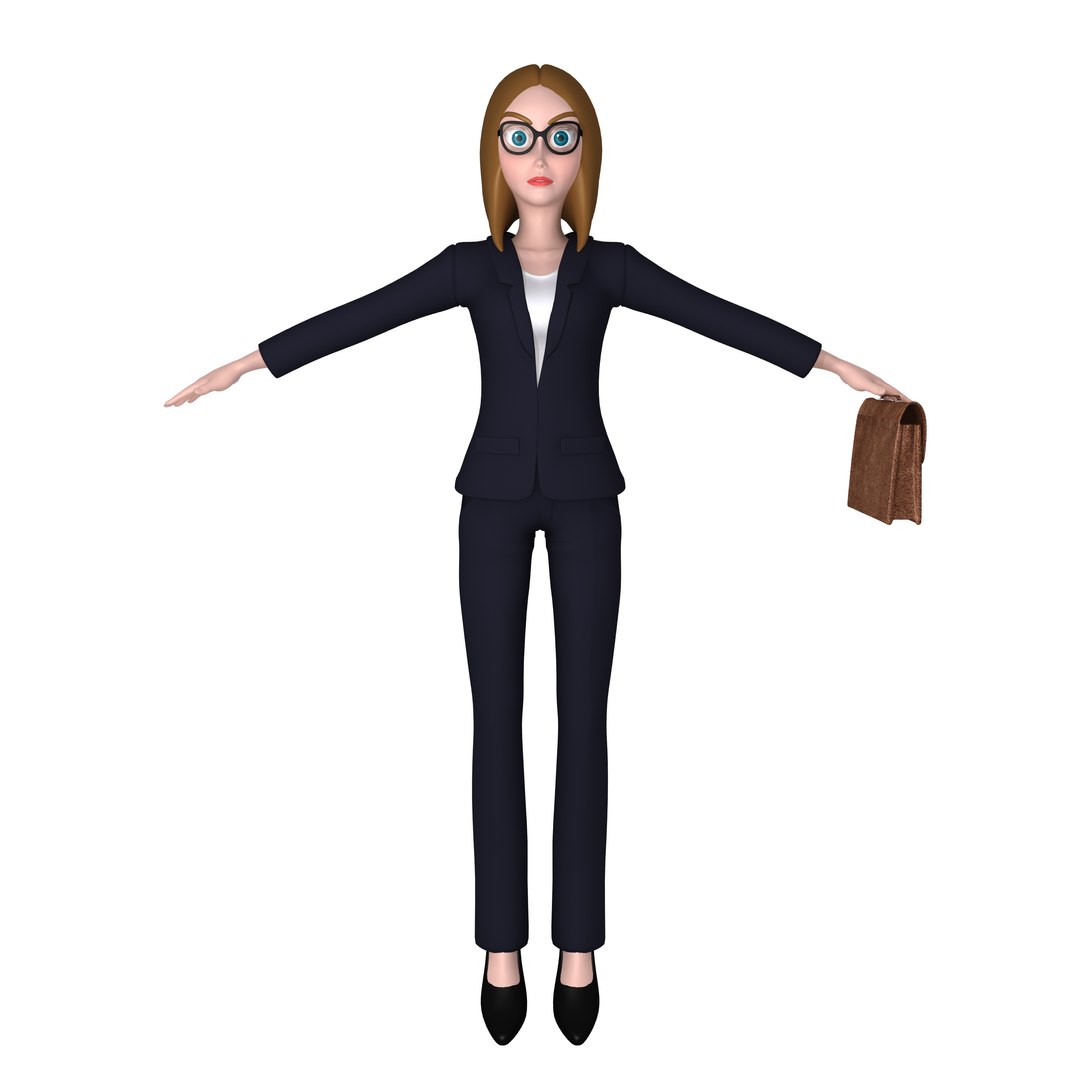 3D business woman - TurboSquid 1515489