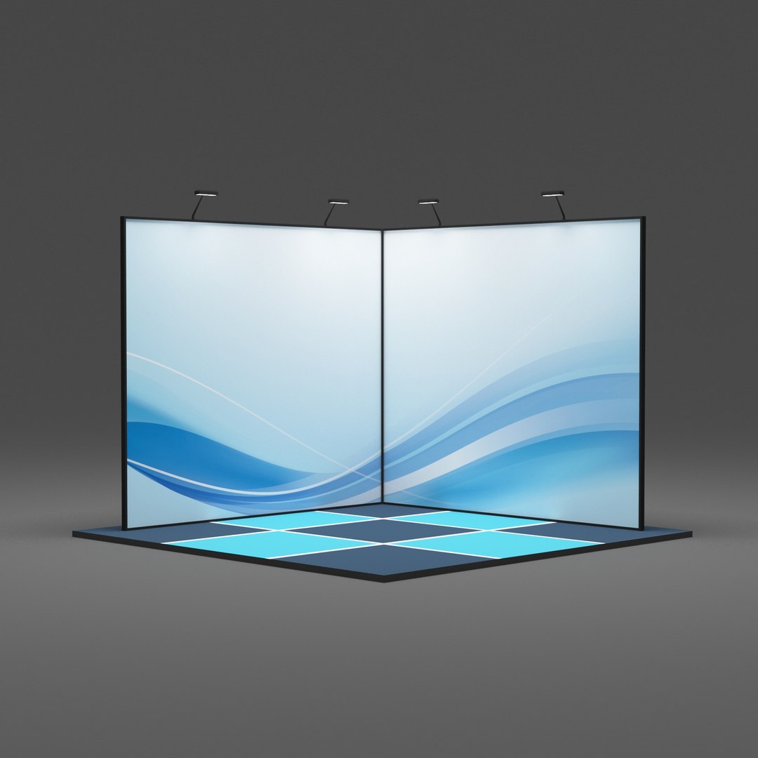 3D Booth display - TurboSquid 1946777