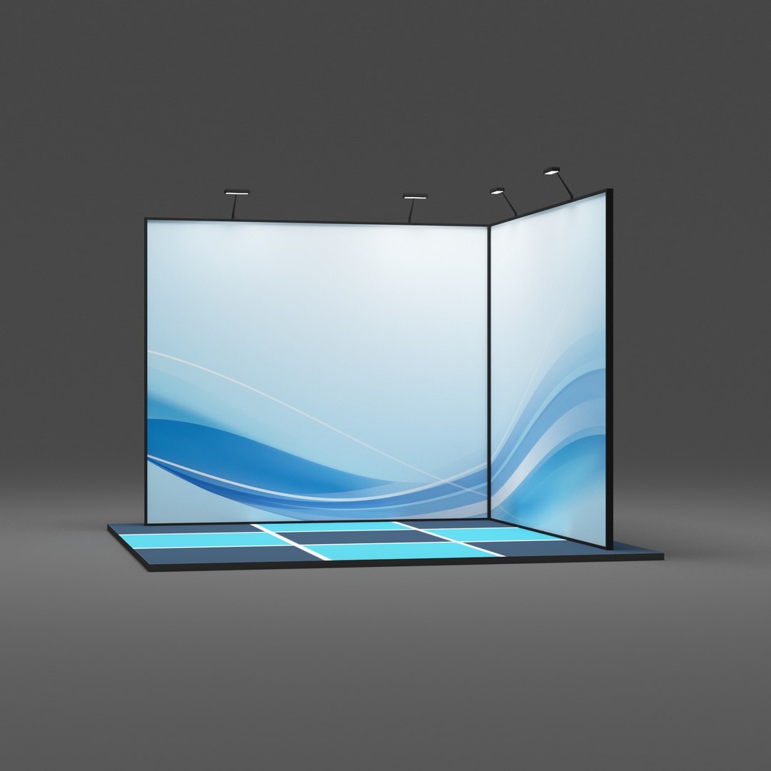 3D Booth display - TurboSquid 1946777
