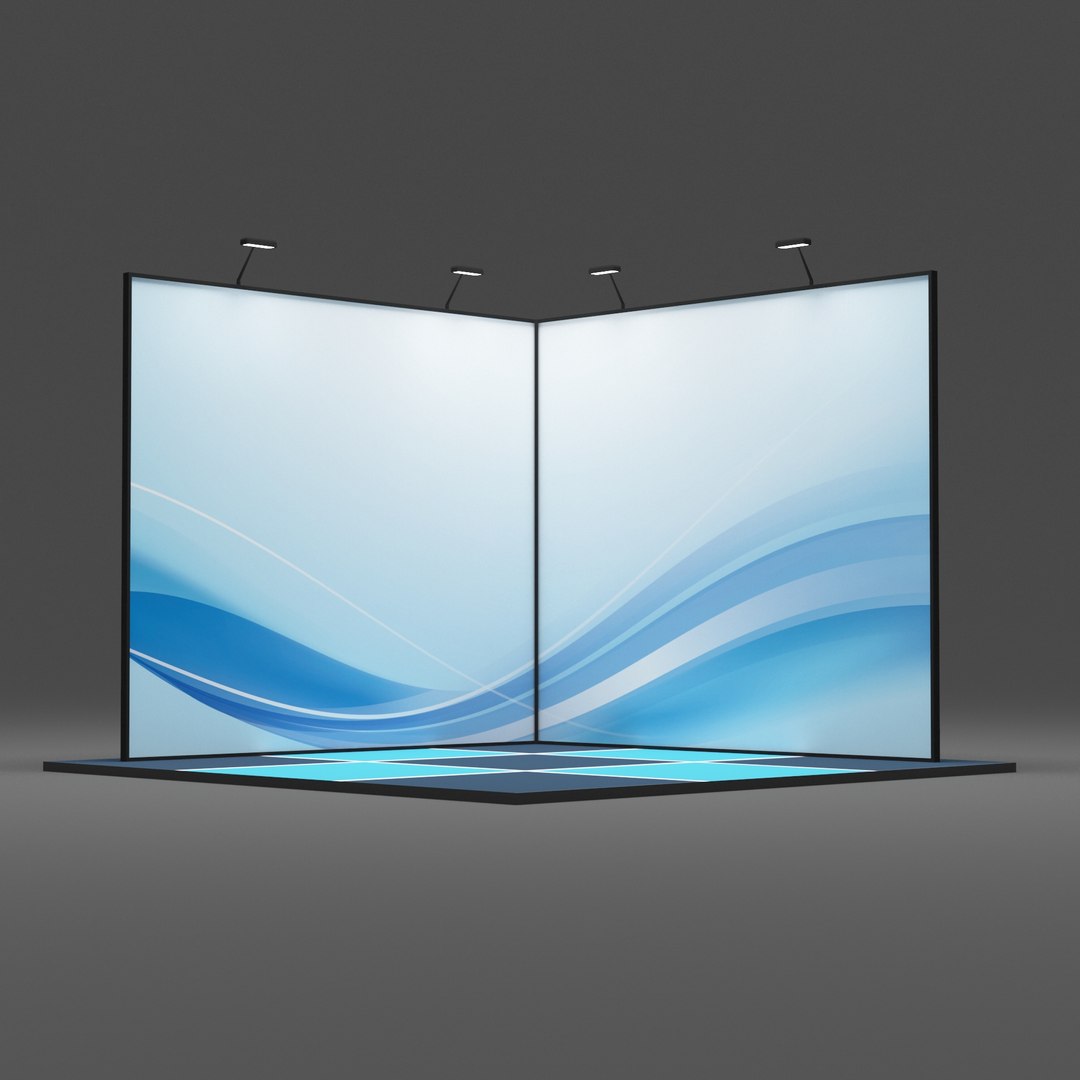 3D Booth display - TurboSquid 1946777