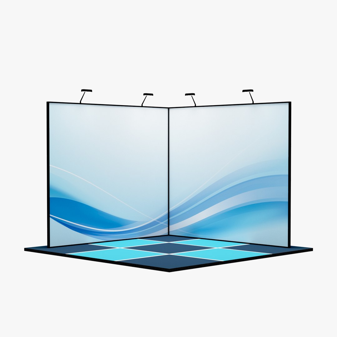 3D Booth display - TurboSquid 1946777