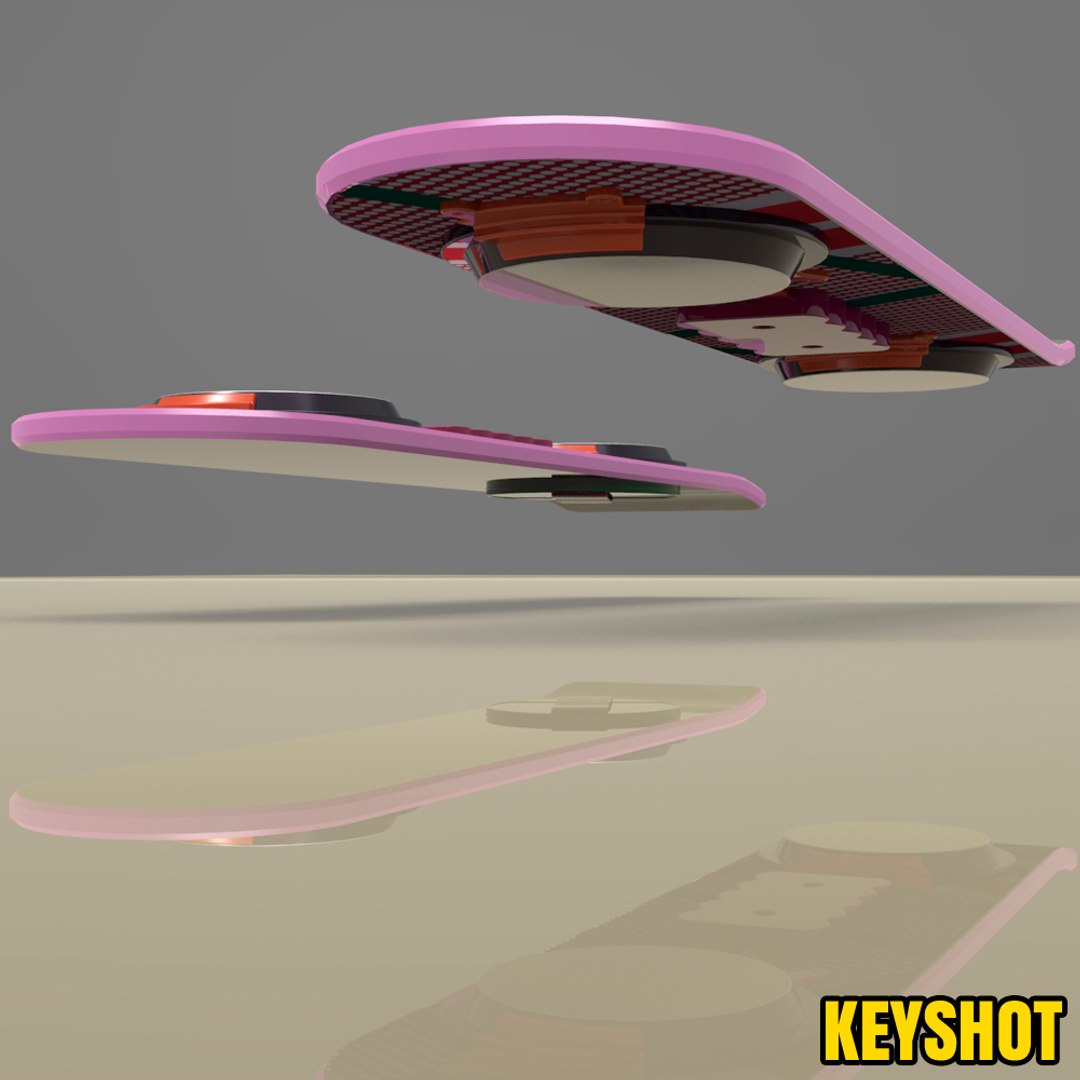 Future Hoverboard 3d Model