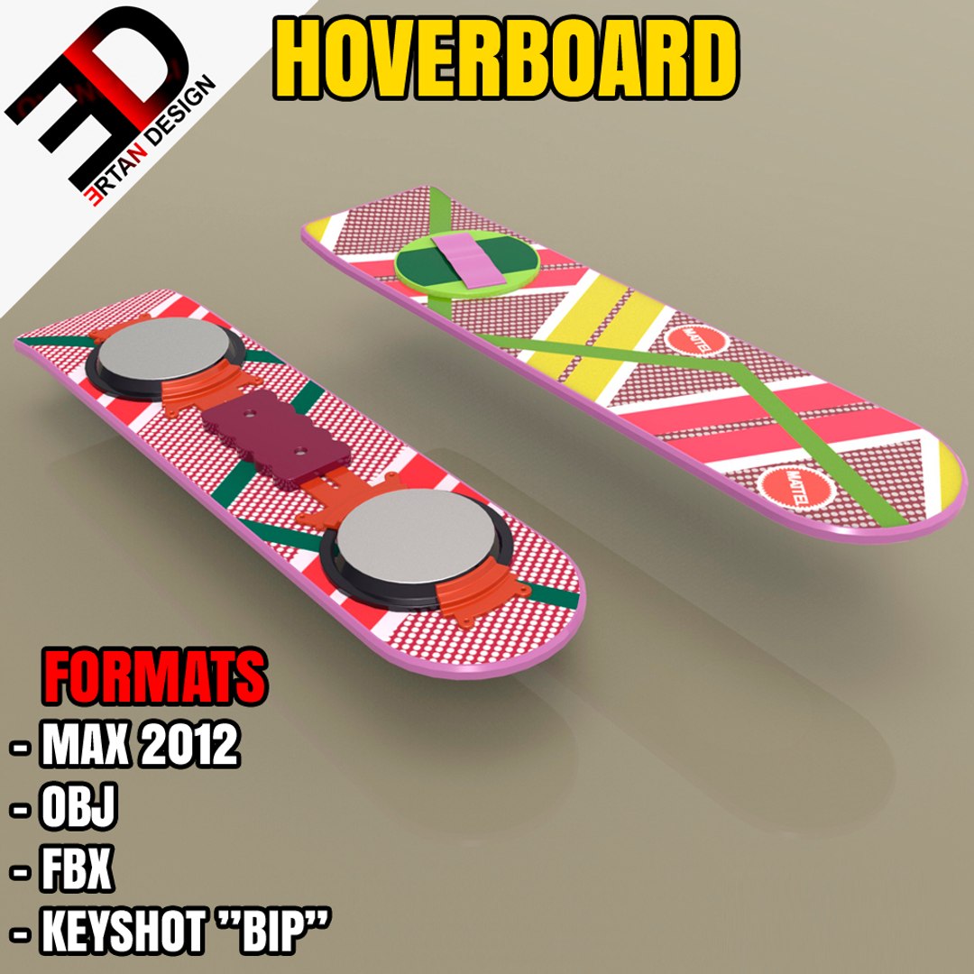 Future Hoverboard 3d Model