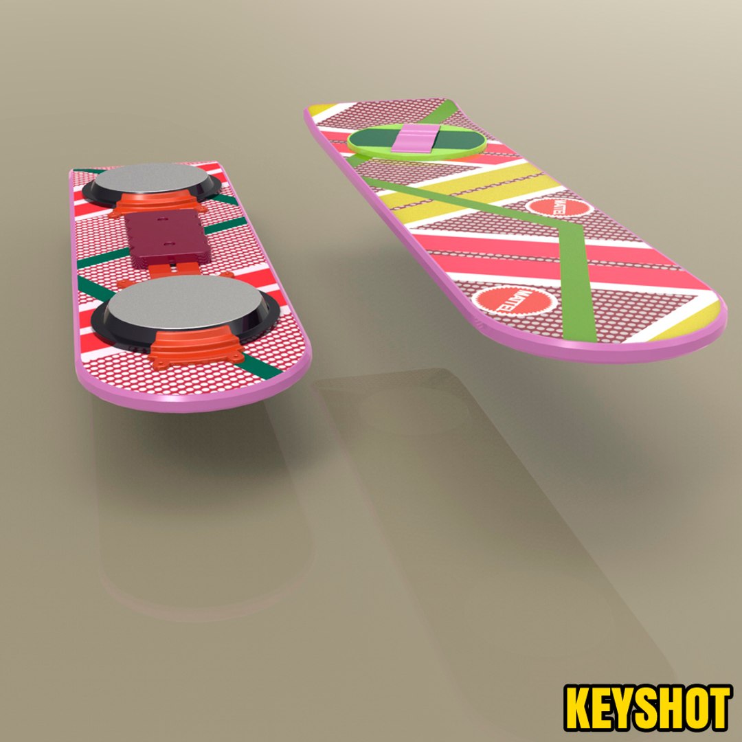 Future Hoverboard 3d Model